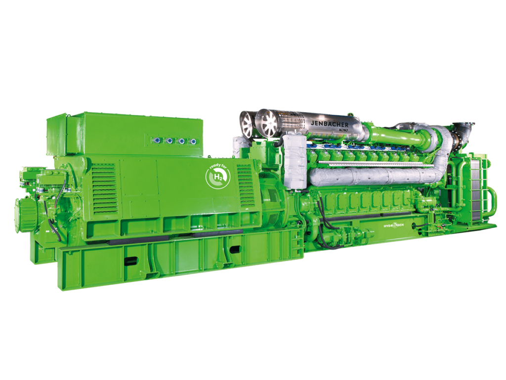 Front View of a Jenbacher J620 Gas Engine (CHP Module) | Jenbacher