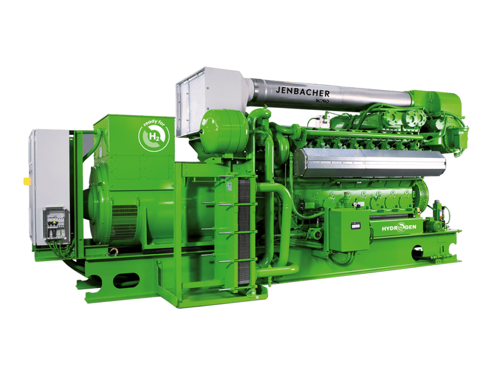 Front View of a Jenbacher J316 Gas Engine (CHP Module) | Jenbacher
