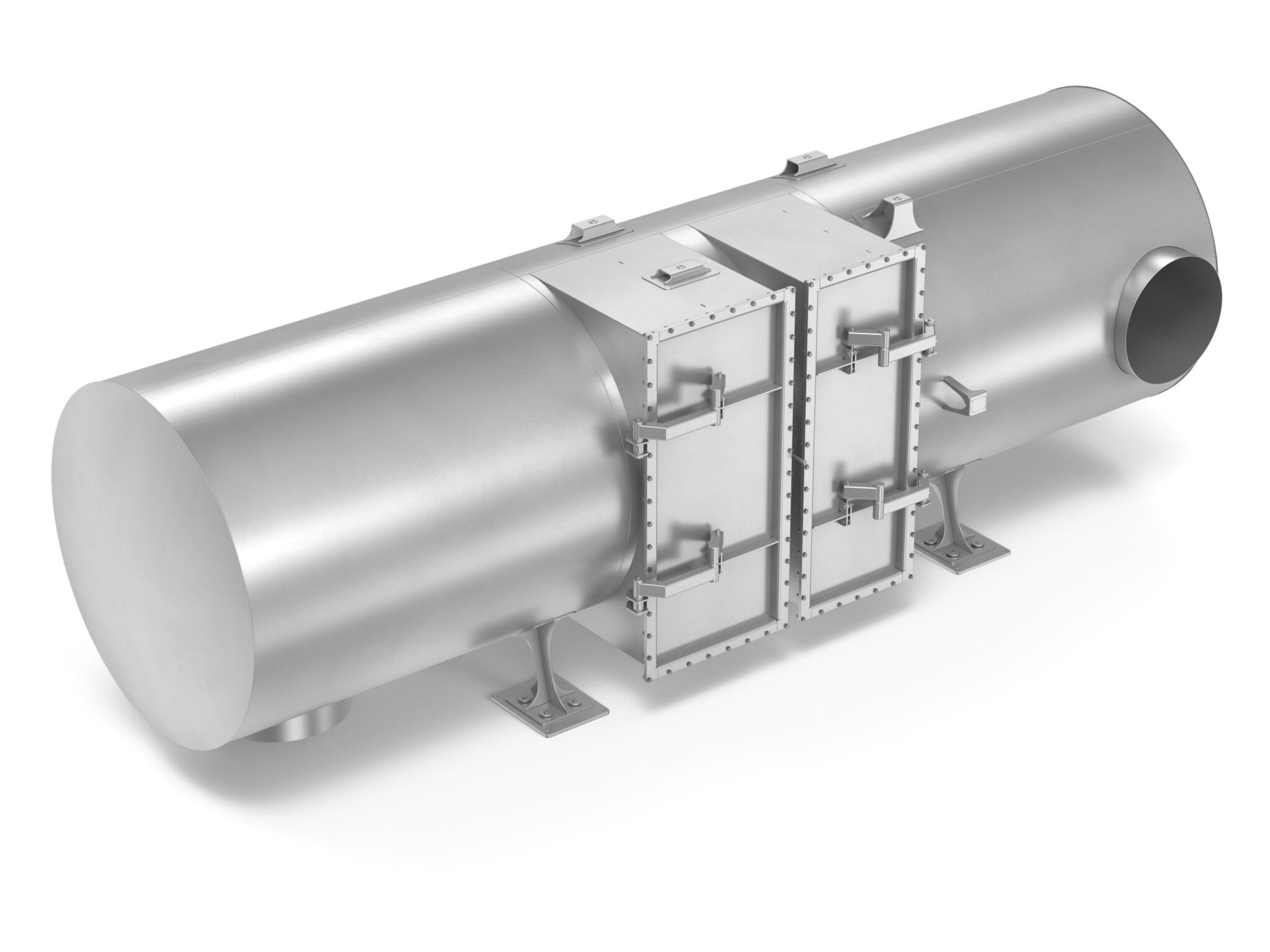SCR & Oxidation catalyst with silencer | Jenbacher